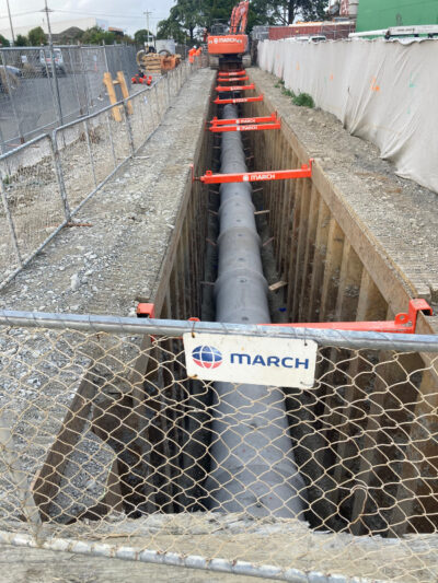 Open Cut Pipe Laying - MARCH