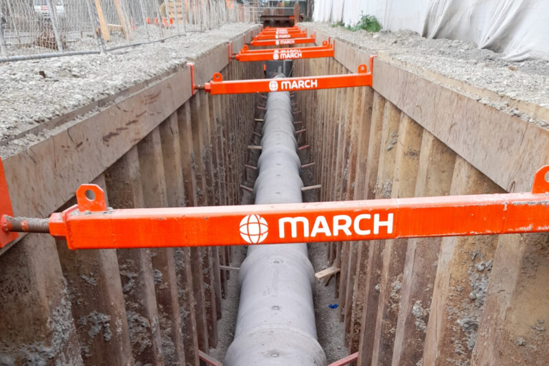 Open Cut Pipe Laying - MARCH